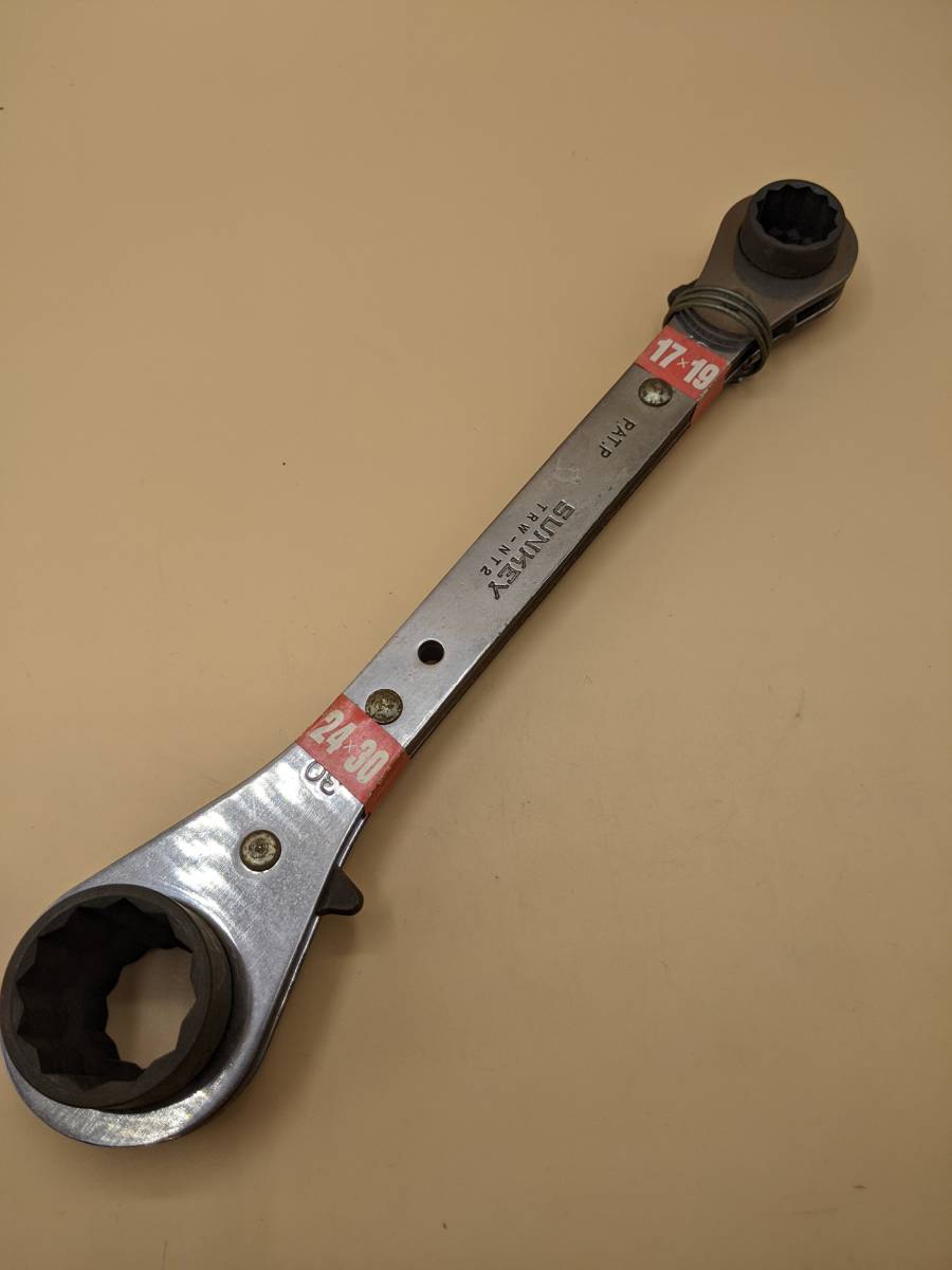 TG-3-20 SUNKEY サンキー 板ラチェットレンチ TRW-NT2 17×19 24×30(ラチェットハンドル)｜売買された ...