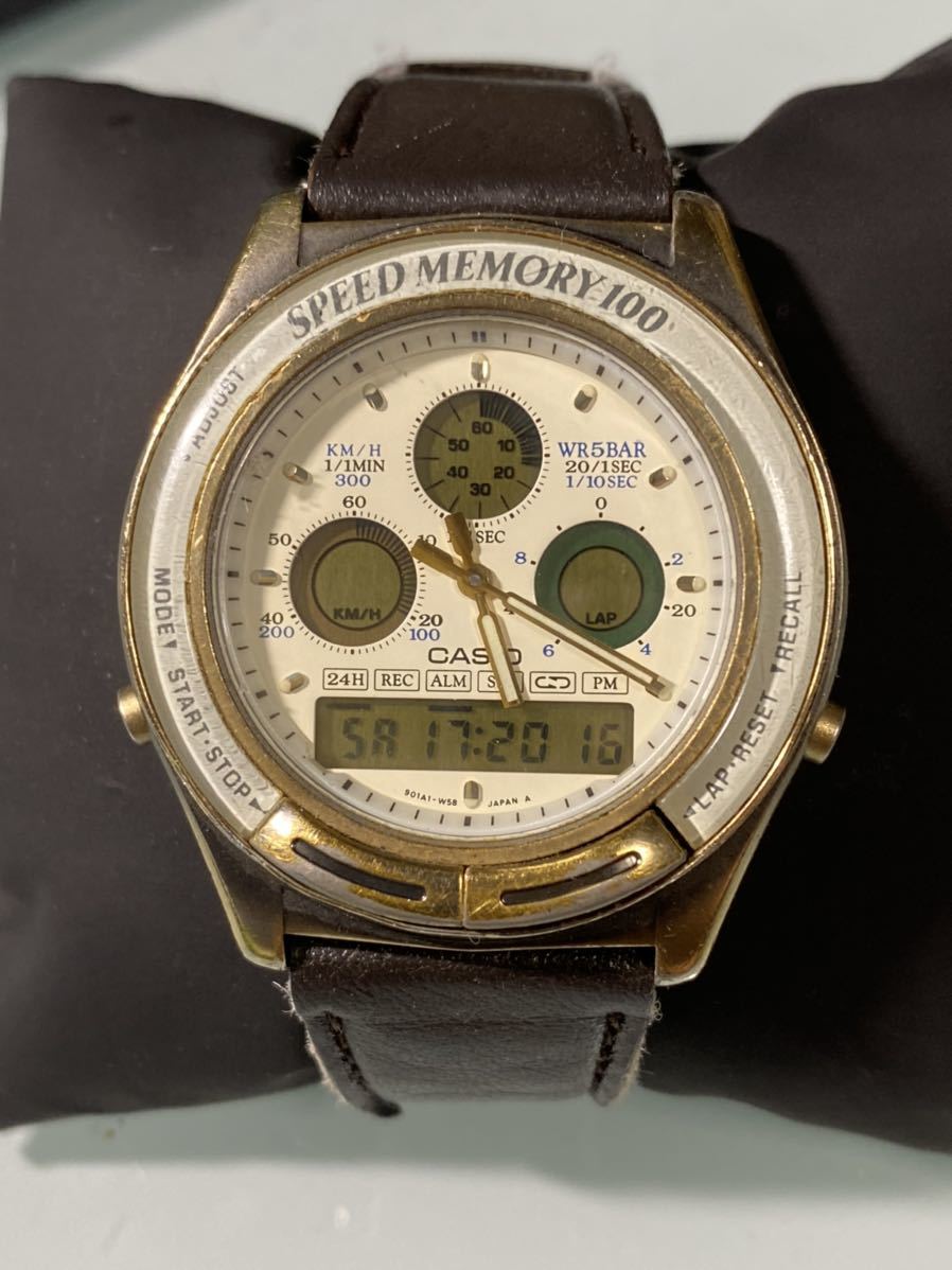 CASIO カシオ SPEED MEMORY 100 AW-200 ビンテージアナデジウォッチ(その他)｜売買されたオークション情報 ...