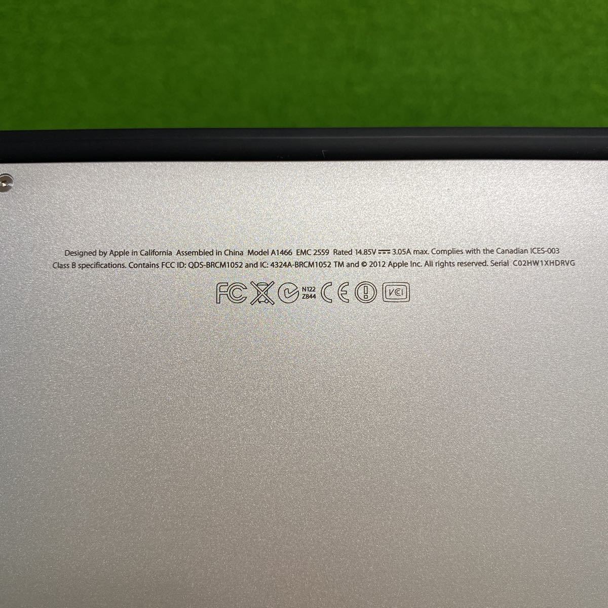 OKM-157 激安 MacBook Air 13-inch 2012 Intel Core i7 3667U 2.00GHz メモリ8GB A1466 ブランコにて み ストレージ欠品 ...