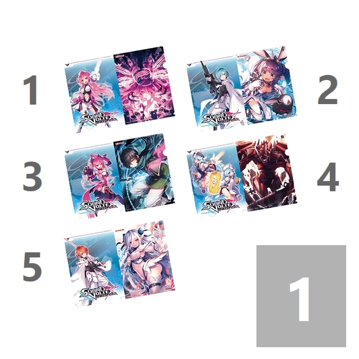 SOUND VOLTEX EXCEED GEAR クリアファイル レイシス/グレイス 単品 / サウンドボルテックス ボルテ sdvx ...