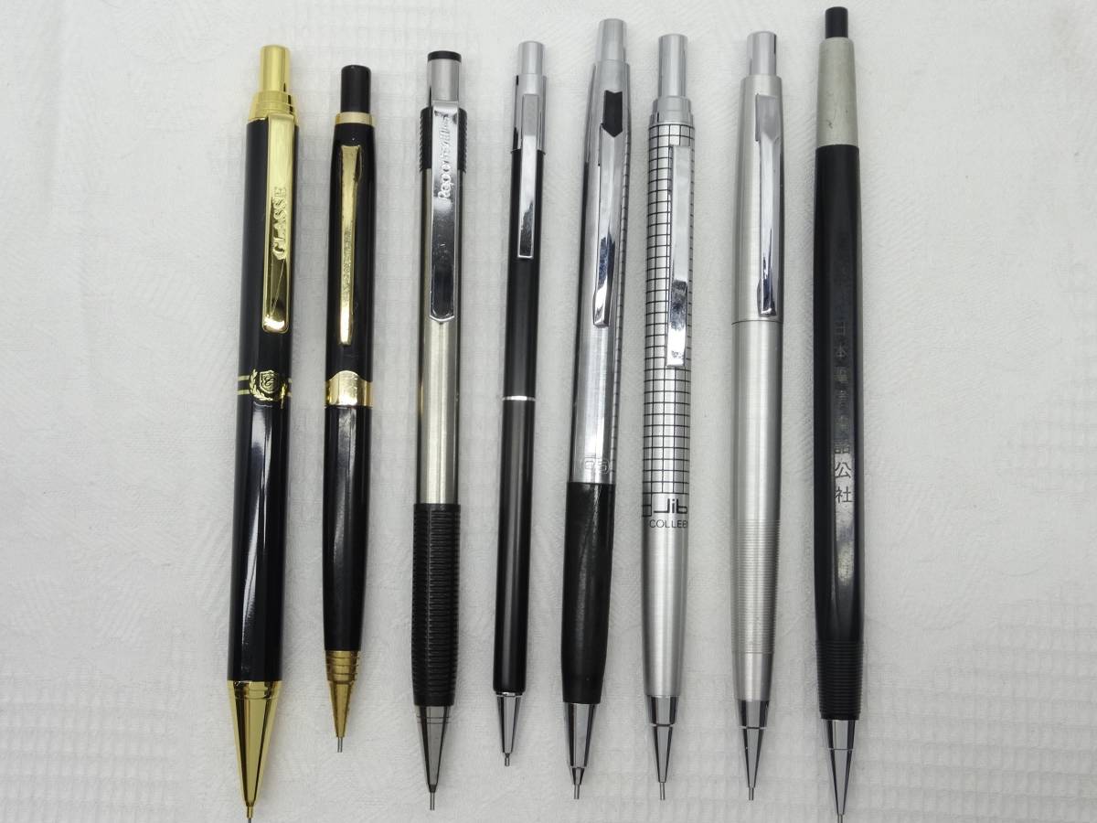 シャープペン 8点 PLATINUM CLASSE NEWMAN ぺんてる Colleen トンボ鉛筆 三菱 0.5 シャーペンセット ...