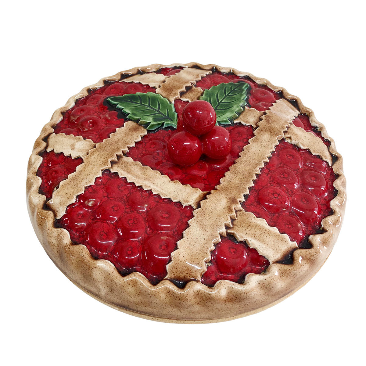 M1013 ポルトガル製 蓋つき パイ皿 チェリーパイ インテリア雑貨 食器 ディスプレイ 札幌発 引取OK(雑貨)｜売買されたオークション ...