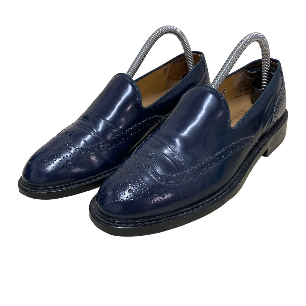 AA807 HARUTA ハルタ メンズ ビジネスシューズ スリッポン 25cm EEE ネイビー ウィングチップ レザー 日本製(25.0cm)｜売買されたオークション情報、yahooの商品 ...