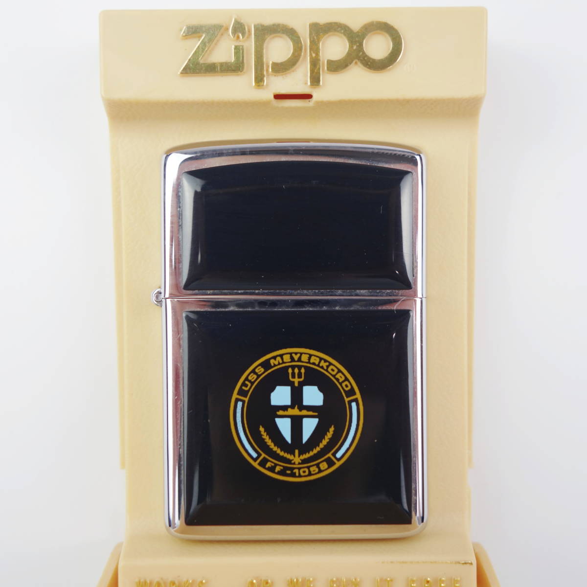 ビンテージ ZIPPO ジッポー USS MEYERKORD FF-1058 オイルライター 米軍 米海軍 アメリカ ミリタリー 軍隊物 煙草 ...