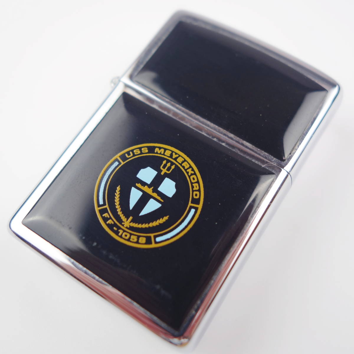 ビンテージ ZIPPO ジッポー USS MEYERKORD FF-1058 オイルライター 米軍 米海軍 アメリカ ミリタリー 軍隊物 煙草 ...
