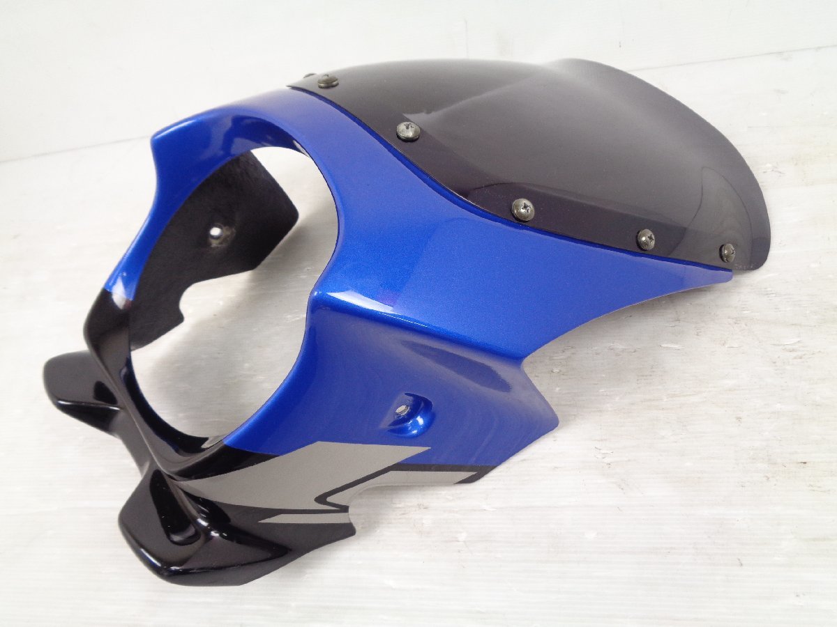 XJR1300 XJR1200 Nプロジェクト Nプロ ブラスター2 ビキニカウル ブルー ストロボ エアロスクリーン 良品 B679 ...