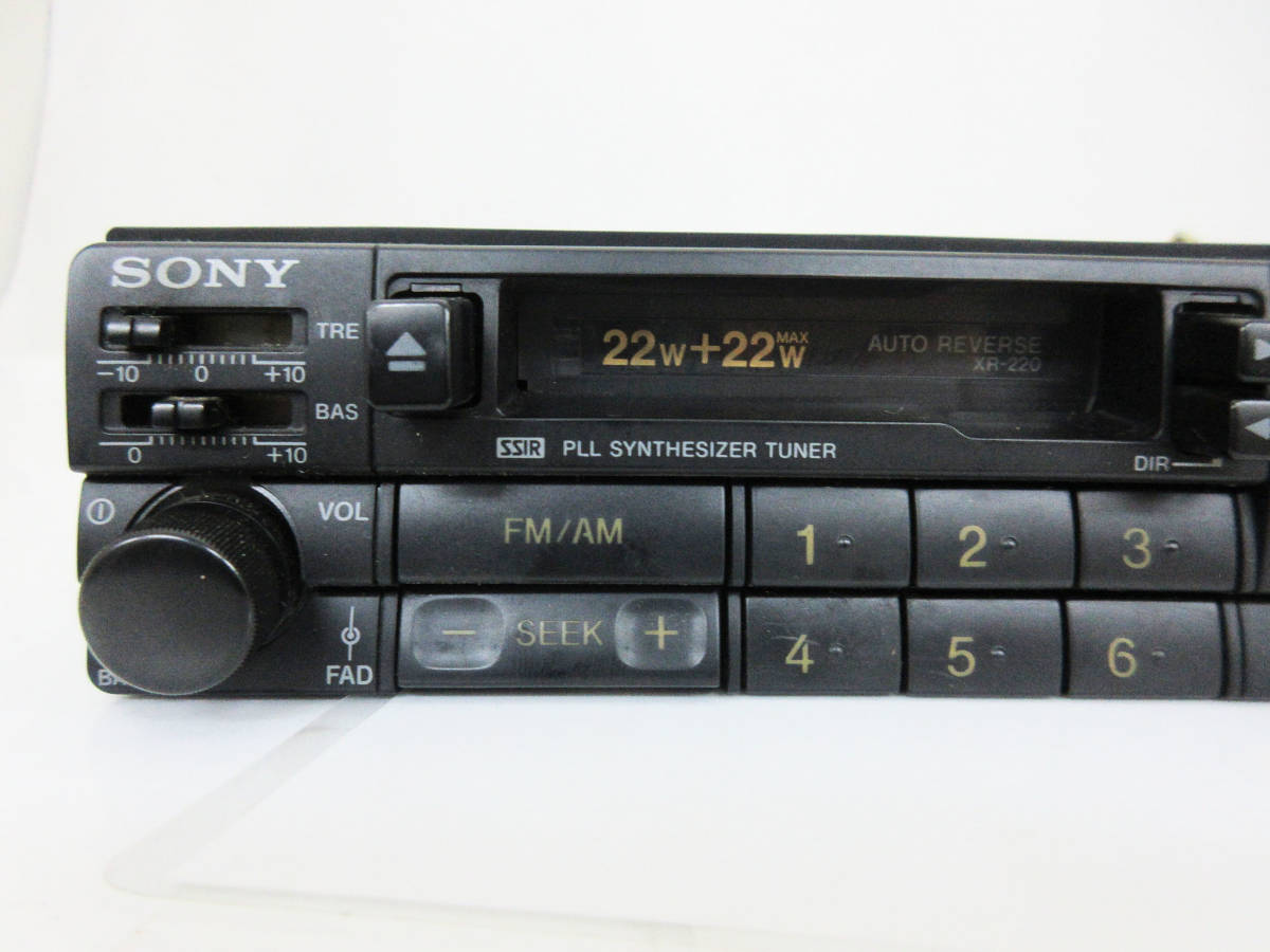 SH カーオーディオ SONY ソニー XR-220 FM/AM カセットデッキ カセットテープ ラジオ カーステレオ 現状品(テープデッキ)｜売買されたオークション情報、yahooの商品情報 ...