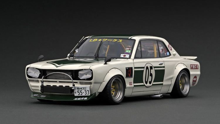 WEB限定 イグニッションモデル 1/18 Hakosuka LB-WORKS Charasuka Green ハコスカ チャラスカ リバティ ...