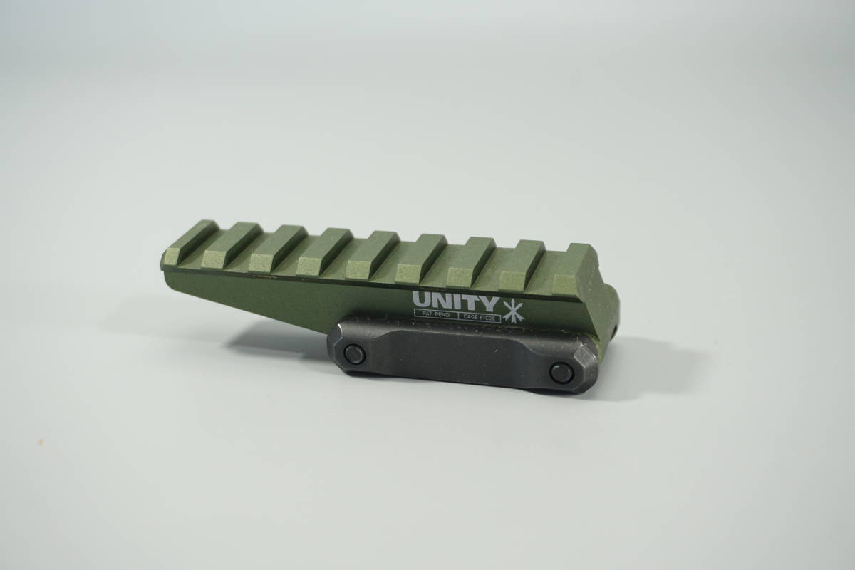 Unity Tactical Fast Optic Riser Mount グリーン OD GREEN Trijicon Leupold ...