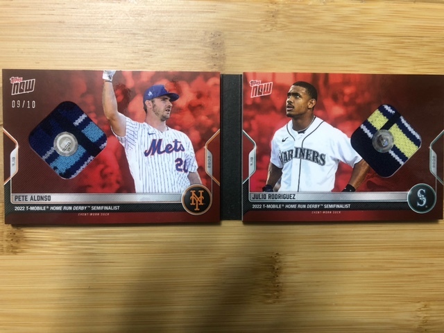 Pete Alonso / Julio Rodriguez 2022 MLB TOPPS NO 2022 Home Run Derby ...