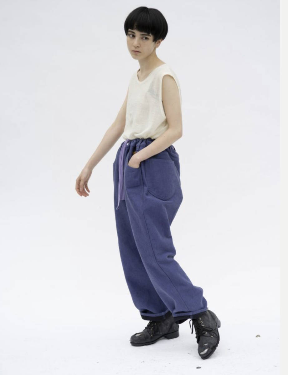 定価62700円 22AW gourmet jeans Lee46 black purple / camiel fortgens cristaseya homeless tailor ...