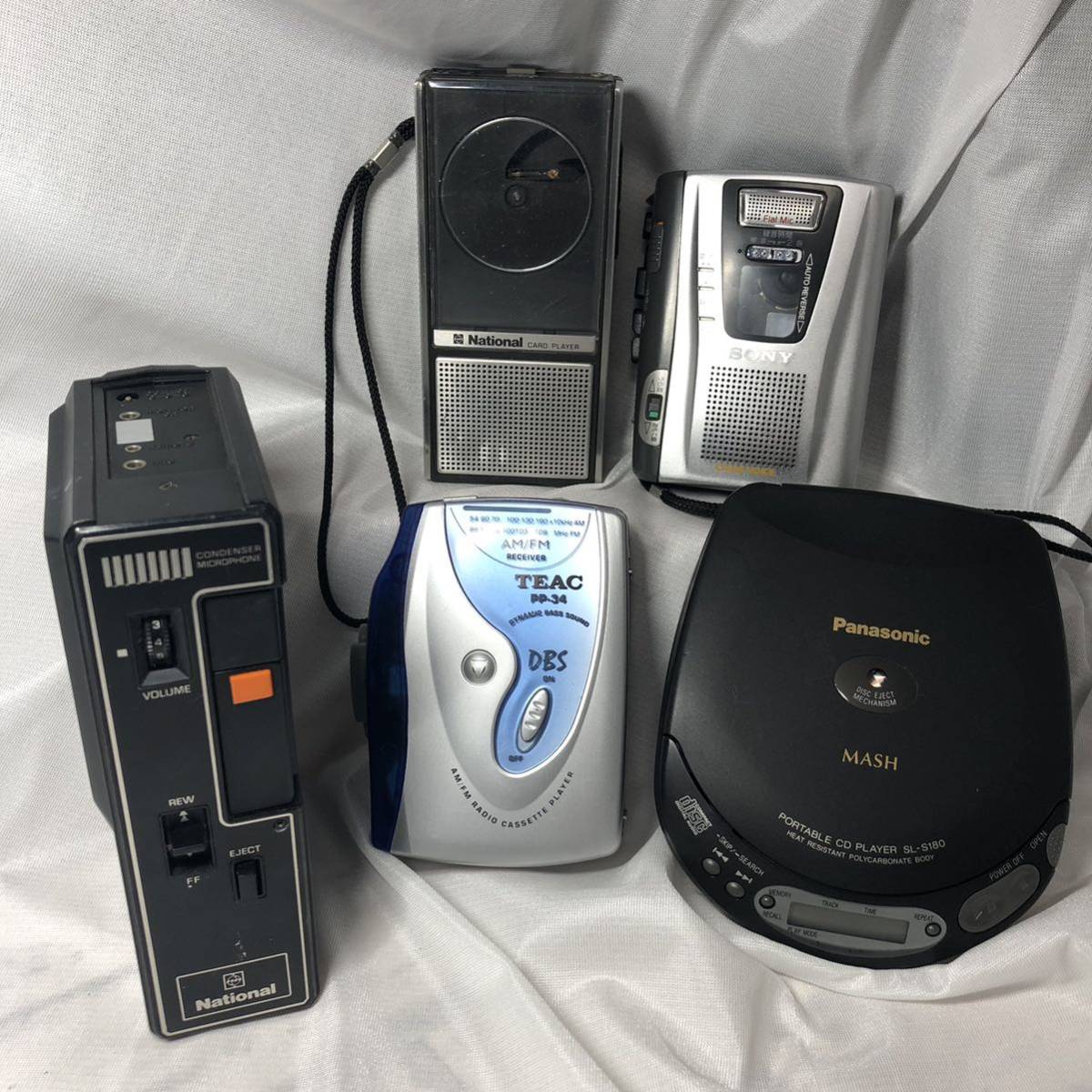 ナショナル 松下電器 ソニー パナソニック TEAC CDウォークマン カセットレコーダー WALKMAN カードプレイヤー まとめ ジャンク ...