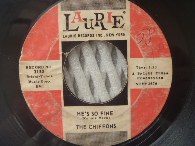 Girls45 CHIFFONS シフォンズ／ He's So Fine Laurie 全米1963年1位 Ronnie Mack 作品 ...
