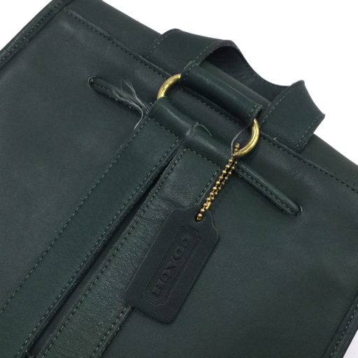 コーチ 9943 レザー リュック ブランドバッグ ゴールド金具 ターンロック レディース グリーン系 緑系 COACH(女性用)｜売買された ...