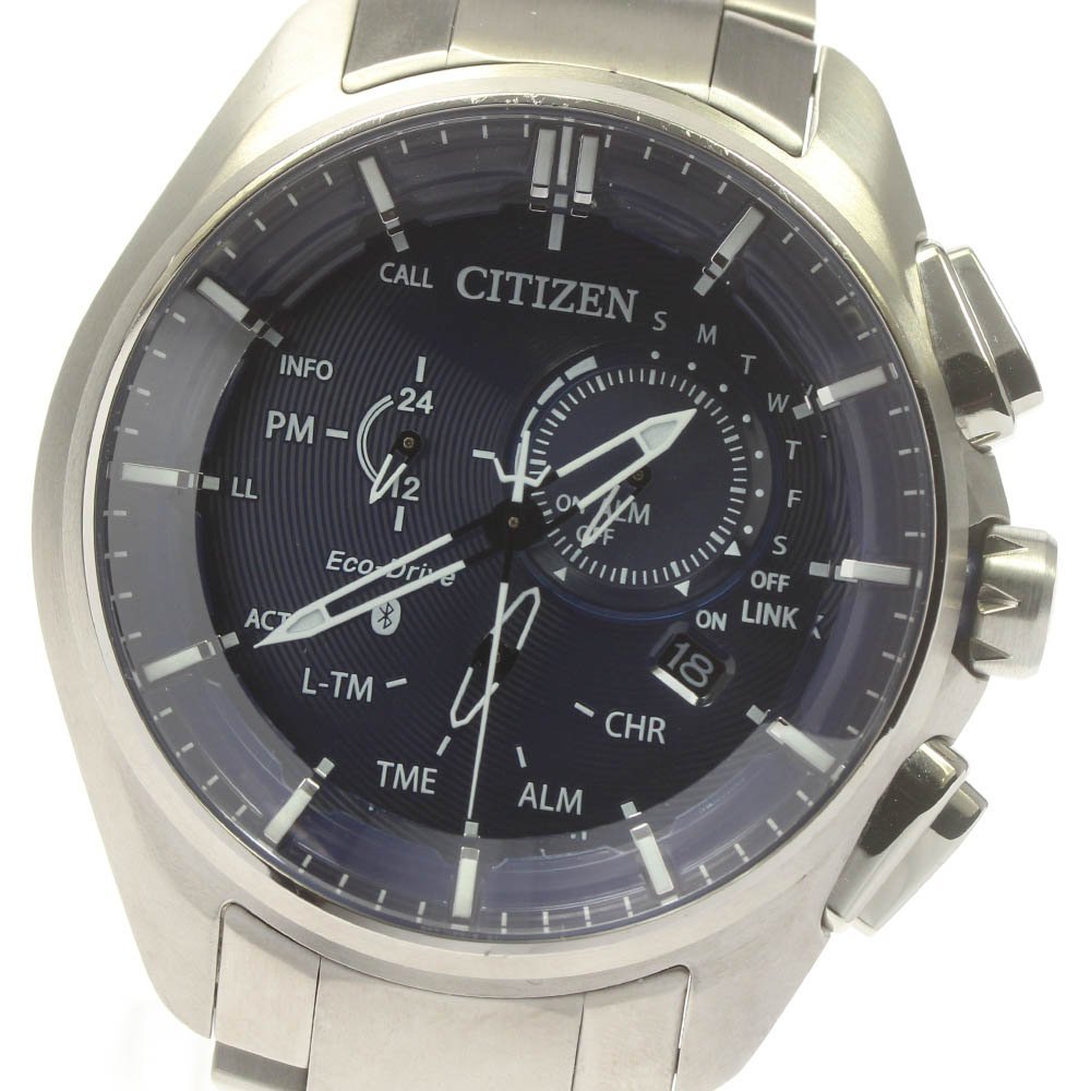 良品 箱 保証書付き CITIZEN シチズン エコドライブ BZ1040-50L/5278B-W770MV Bluetooth ソーラー ...