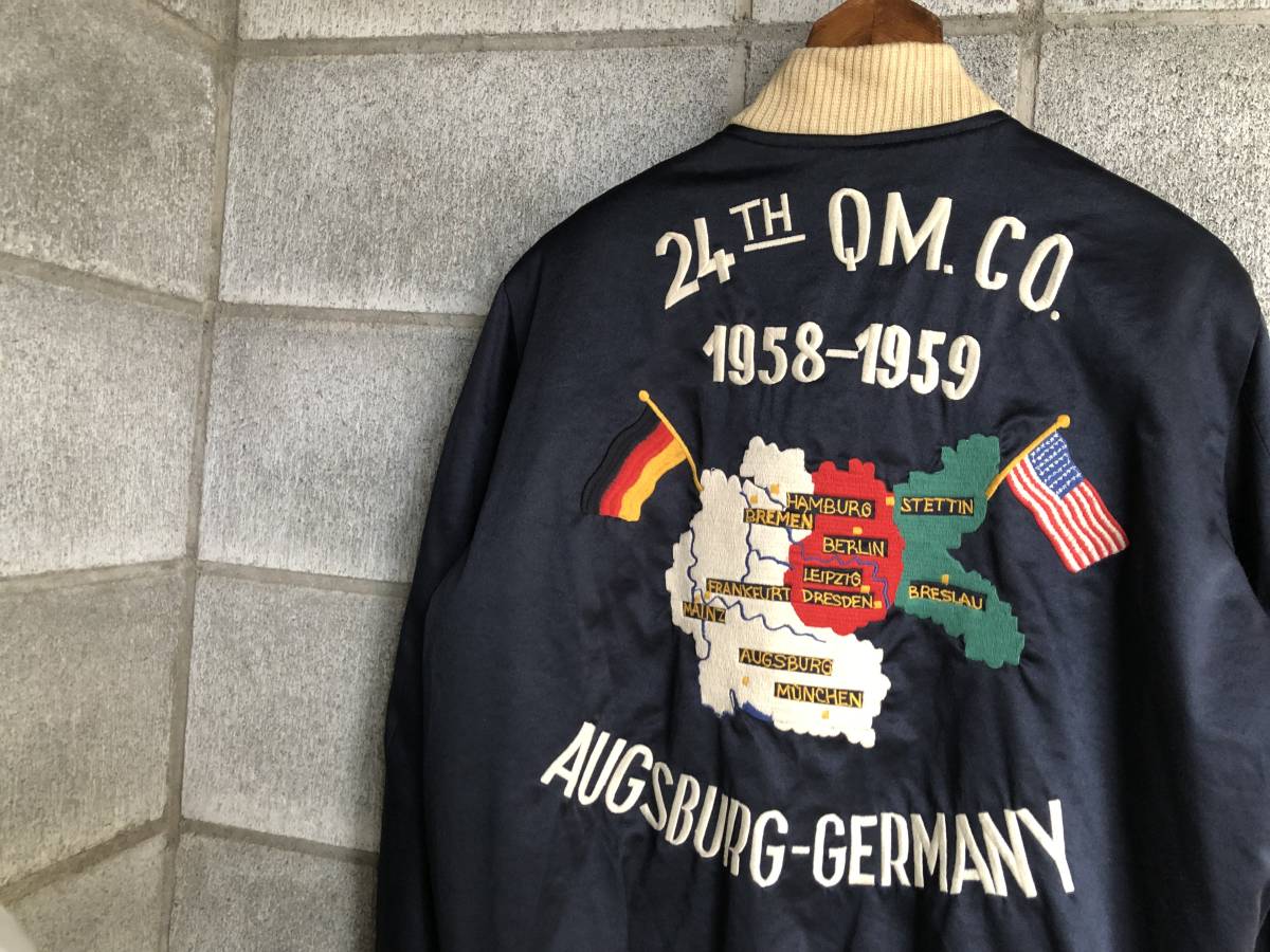 100円スタート SUGAR CANE FLEET BASE JACKET サイズ:38 シュガーケイン/スーベニア/スカジャン/AIR ...