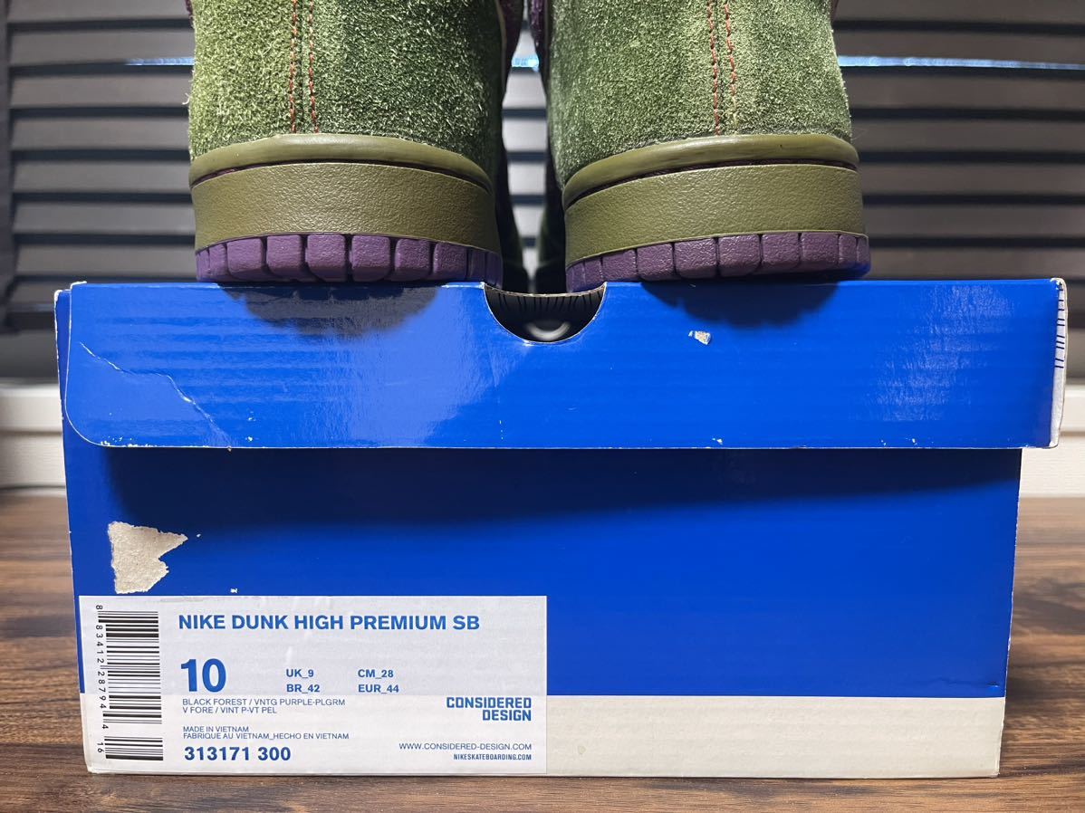 デッドストック NIKE DUNK SB HIGH スカンク SKUNK 420 313171-300 US10 DS 28.0cm ...