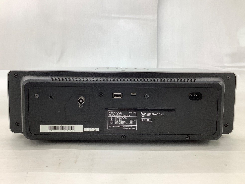 KENWOOD CDコンポ コンパクトHi-Fiシステム U-K575 CD/Bluetooth/全ボタン確認 ACBF 品(システムコンポ ...