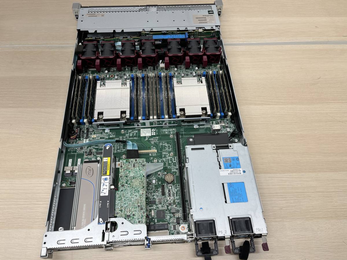 HP Proliant DL360 Gen9 E5-2630 V3 x2基/512GB 32GB DDR4 x16枚 /SSD NVMe 1 ...