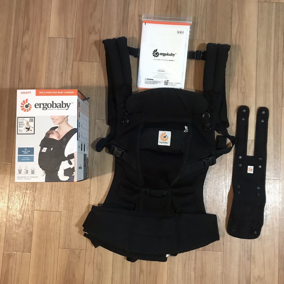 エルゴベビー ergobaby 抱っこ紐 ADAPT 3ポジション クールエア ブラック ベビーキャリア(だっこひも)｜売買されたオークション情報、yahooの商品情報をアーカイブ公開 ...