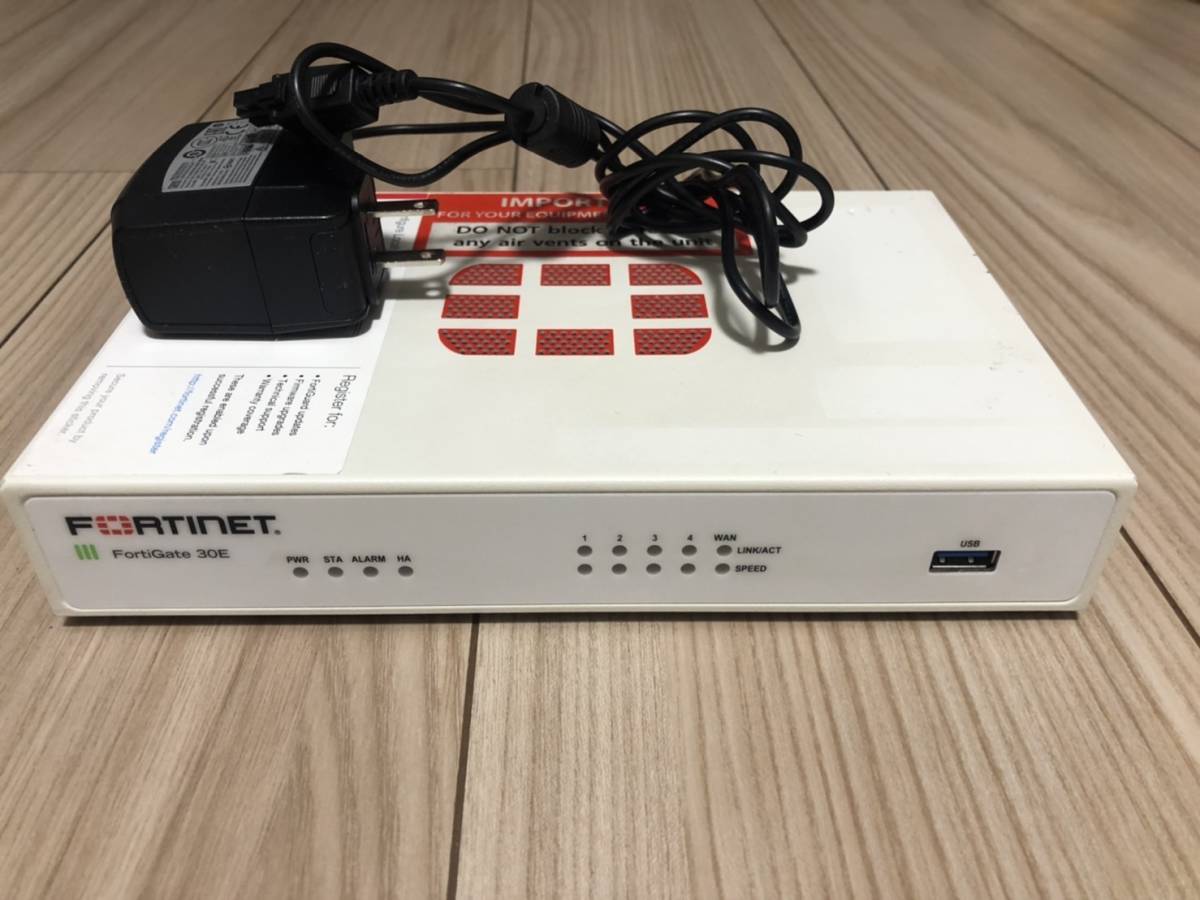 ライセンス期限：2023/07/24 FORTINET/UTM FortiGate-30E ファームウェア：v6.2.12 6.2系最新 補償有(ルーター)｜売買されたオークション情報 ...