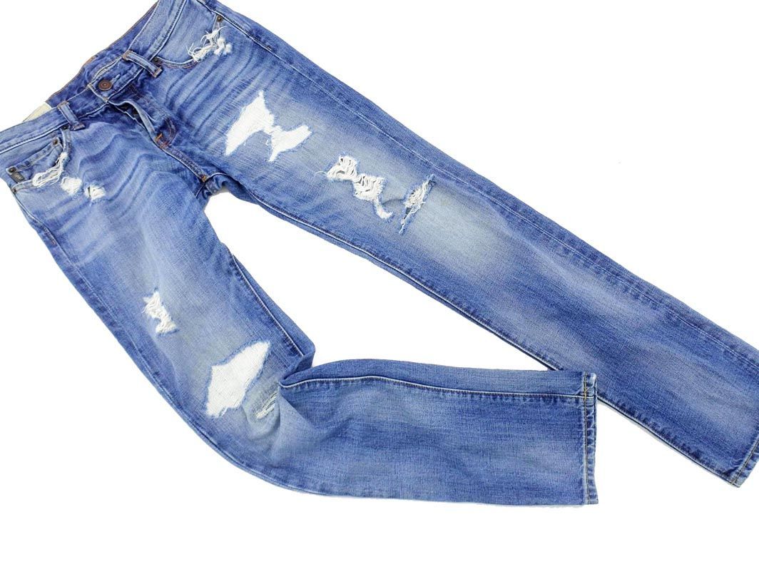 Abercrombie & Fitch アバクロンビー＆フィッチ クラッシュ加工 デニムパンツ size30/青 clc1 メンズ(W30)｜売買されたオークション情報、yahooの商品情報を ...
