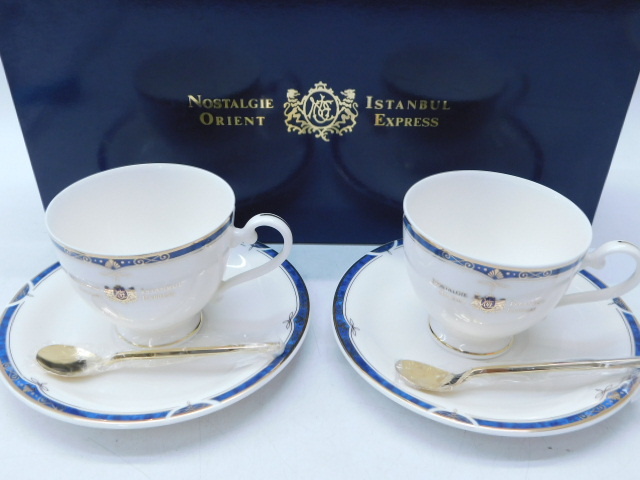 田2120 NOSTALGIE ISTANBUL ORIENT EXPRESS MOMOYAMA カップ&ソーサー ペア ティーカップ コーヒーカップ 茶器 桃山陶器(コーヒーカップ)｜売買さ ...