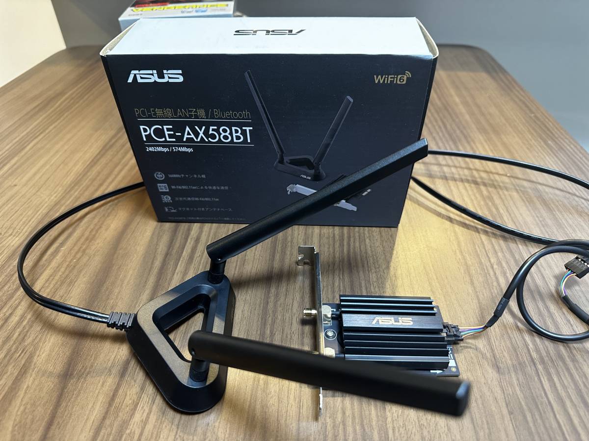 無線LANカード ASUS PCE-AX58BT PCI-Express×1 付属品 マニュアル 箱有り(無線LAN)｜売買されたオークション ...