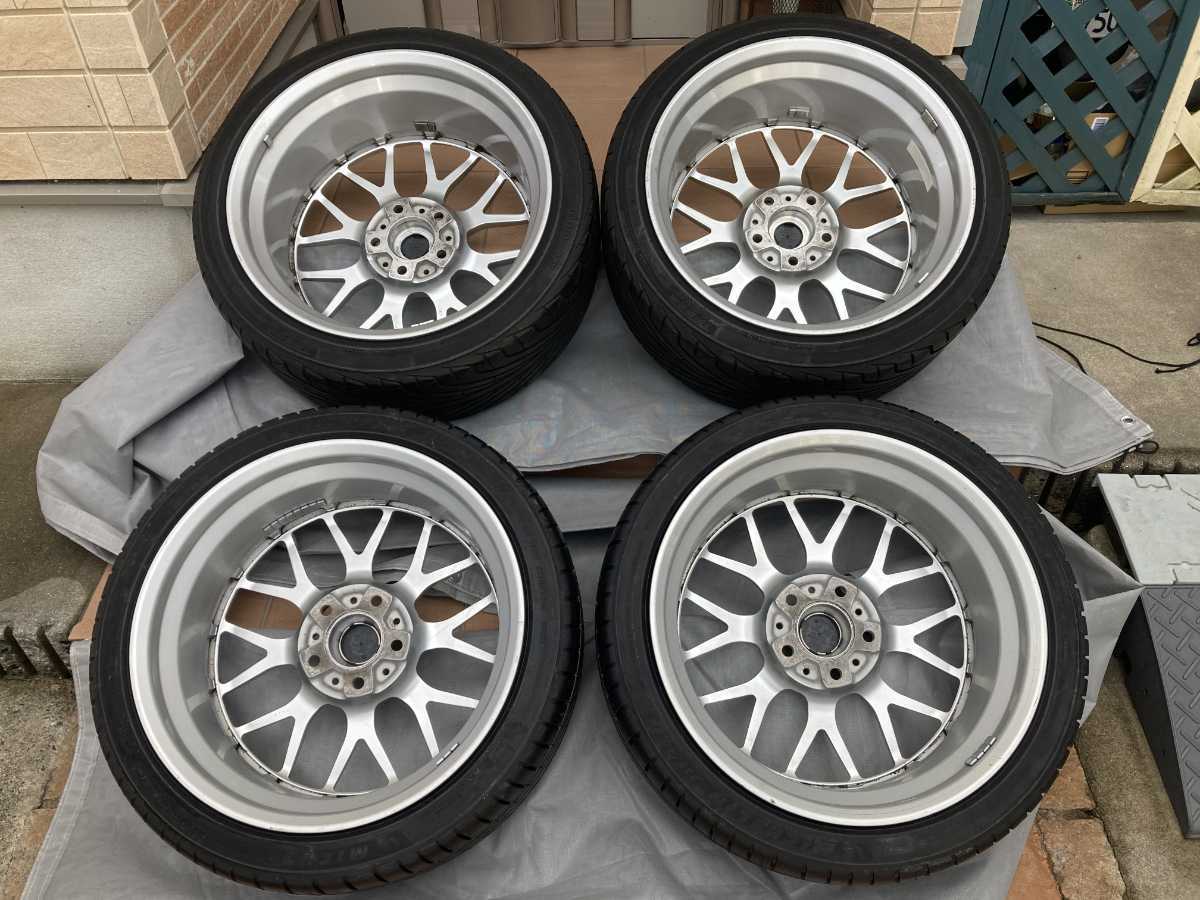 BMW等に BBS RS-GT 18in RS911E 8.5J +15x2本 PS5 2022年製x2本 RS909H 8.5J +38x2本 タイヤおまけx2本 PCD120 5H ハブ ...