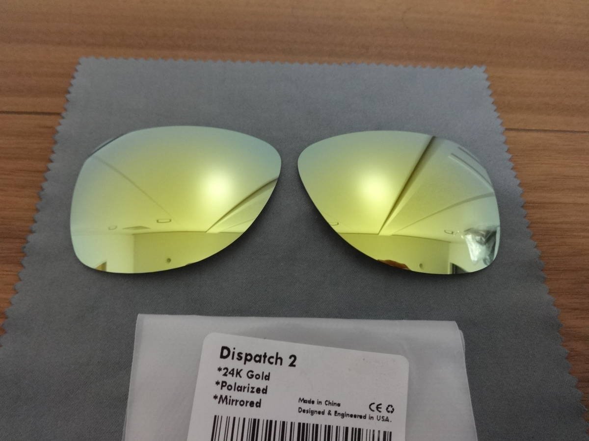 処分価格 オークリー ディスパッチ 2用 カスタム偏光レンズ 24K GOLD Polarized Oakley Dispatch 2 Sunglasses(セル、プラスチックフレーム)｜売買 ...