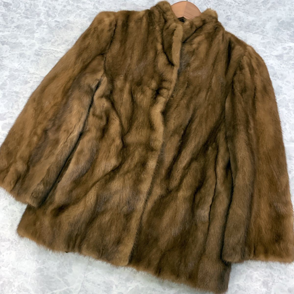 JJ '極上リアルファー使用' Partina TOKYO FUR パルティーナ 高品質 毛皮 ハーフコート size13 レディース 高級 ...