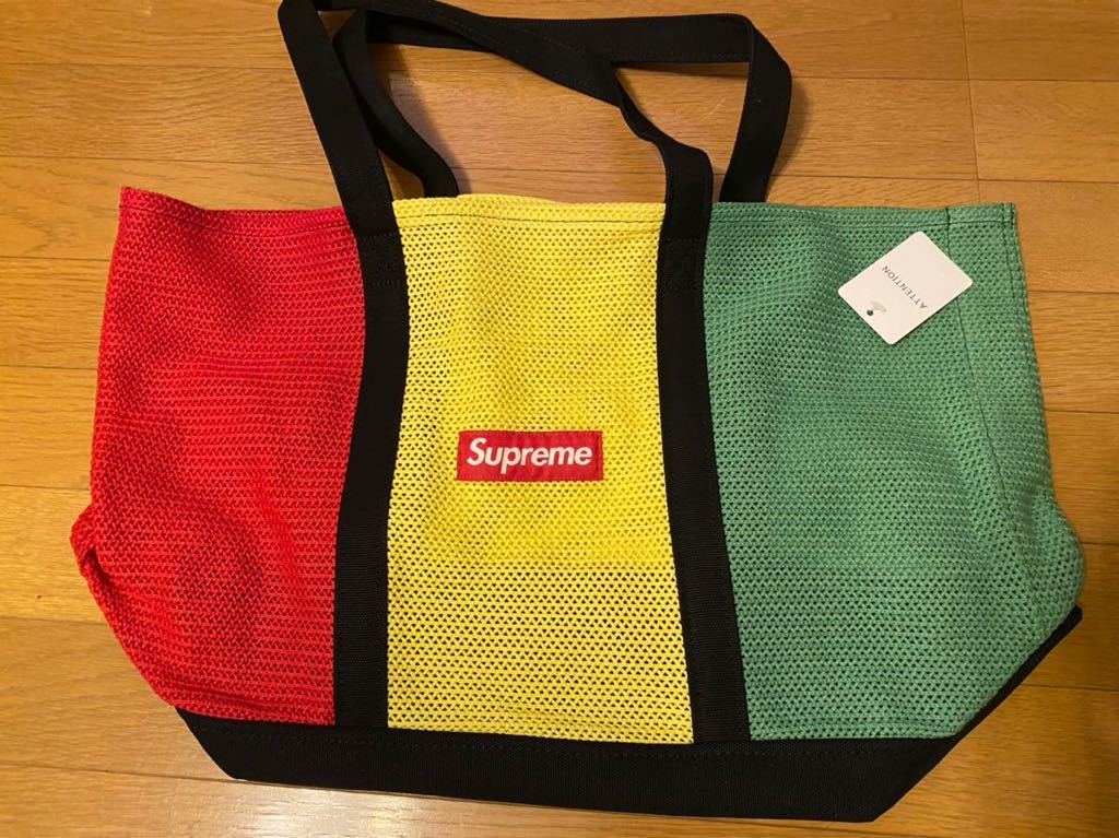 supreme String Tote BAG mulch color size Free 確実正規品(かばん、バッグ)｜売買された ...