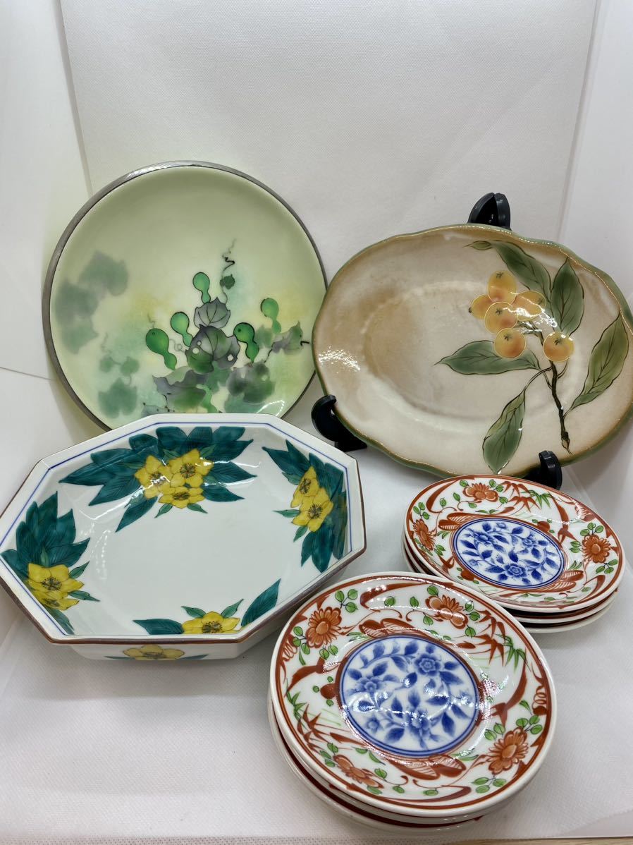 I5275 5274 5269 九谷焼 鉢 庫山窯 取り皿 七宝焼 大皿 2枚のおまとめ3点(皿)｜売買されたオークション情報、yahooの商品情報をアーカイブ公開 - オークファン ...