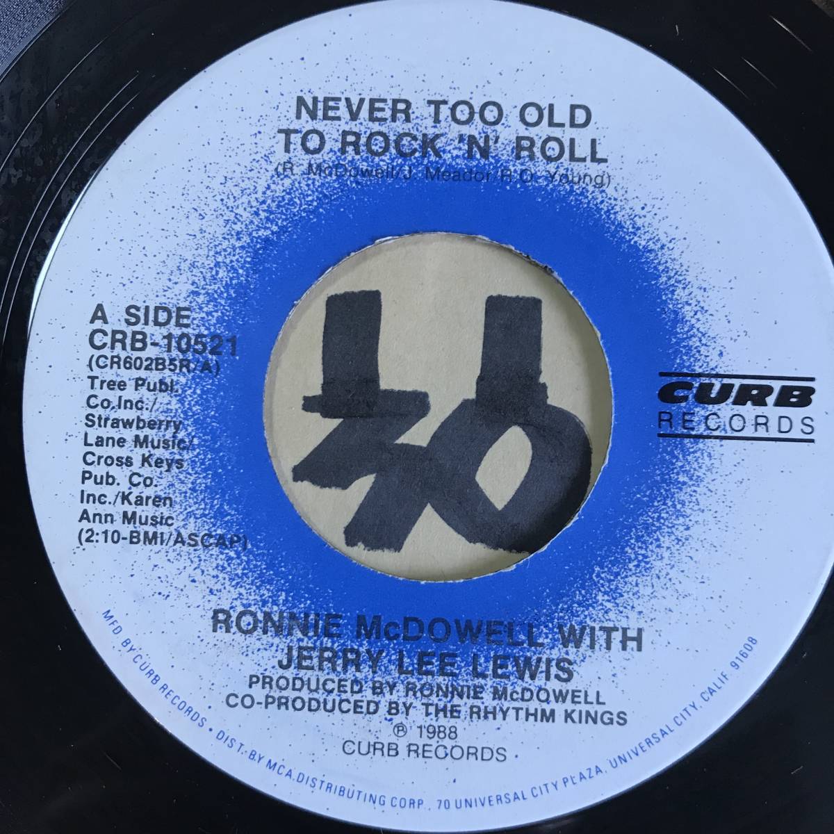 試聴 RONNIE McDOWELL WITH JERRY LEE LEWIS NEVER TOO OLD TO ROCK ’N’ ROLL ...