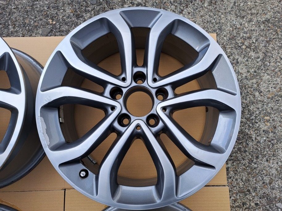 RONAL製/ドイツ製 良品 メルセデス ベンツ Cクラス W205 純正 17インチ×7J +48.5 5H112 ハブ径66.5mm ...