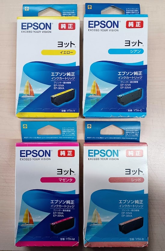 EPSON 純正 インクカートリッジ YTH ヨット 4色セット YTH-M YTH-C YTH-R YTH-Y(エプソン)｜売買されたオークション情報、yahooの商品情報をアーカイブ公開 ...