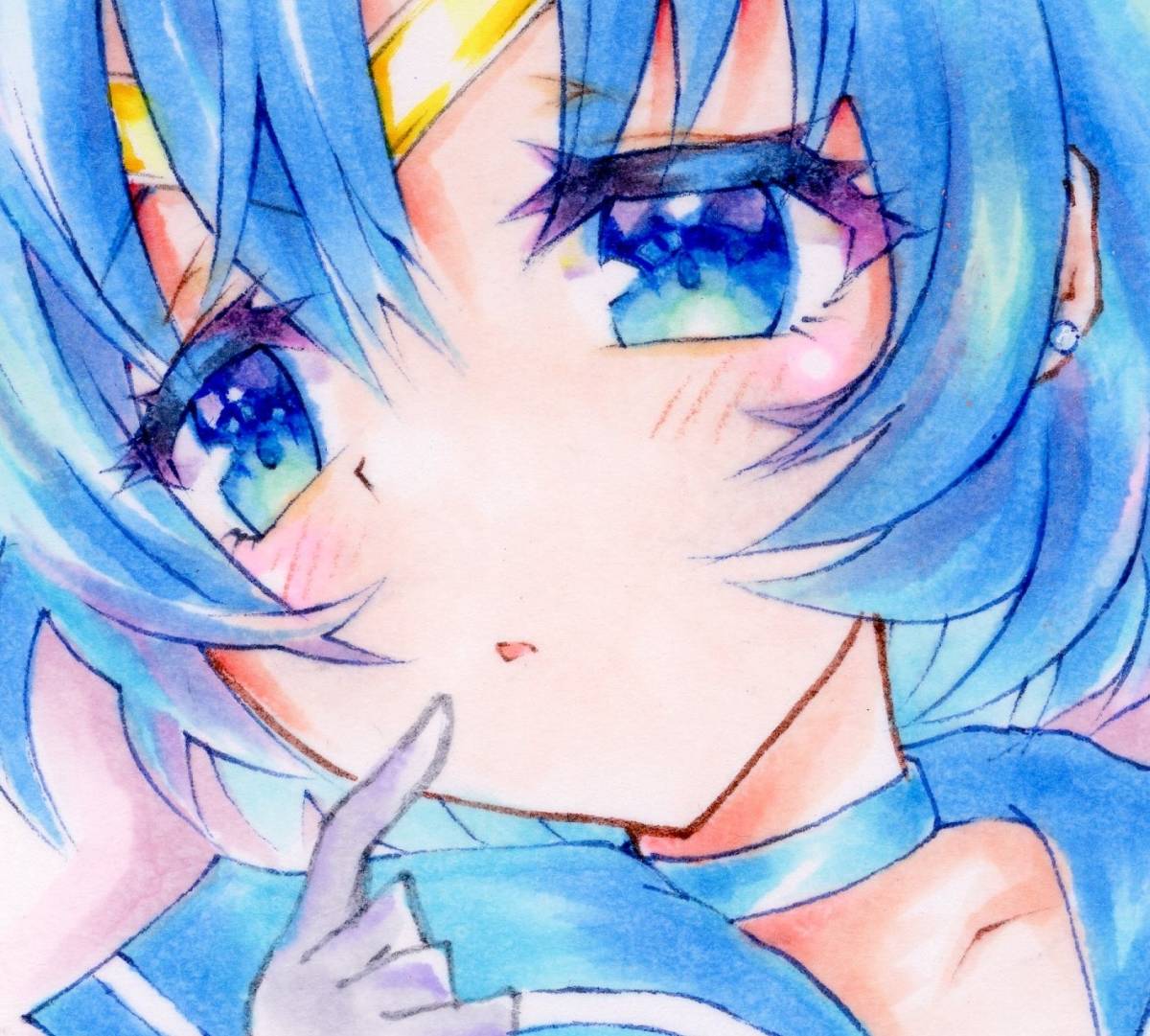 同人手描きイラスト 美少女戦士セーラームーン セーラーマーキュリー 水野亜美 B5(手描きイラスト)｜売買されたオークション情報、yahooの商品情報をアーカイブ公開 - オークファン ...