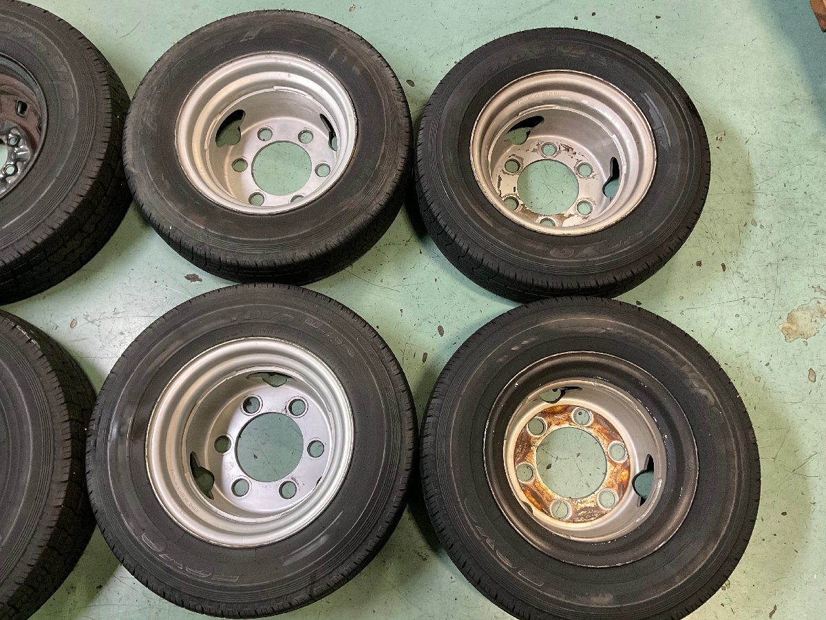 エルフ 14インチ 13インチ スチールホイール 5J 4J バリ山 タイヤ TOYO いすゞ PCD184.15-6穴 33811 6X286(タイヤ・ホイールセット)｜売買された ...