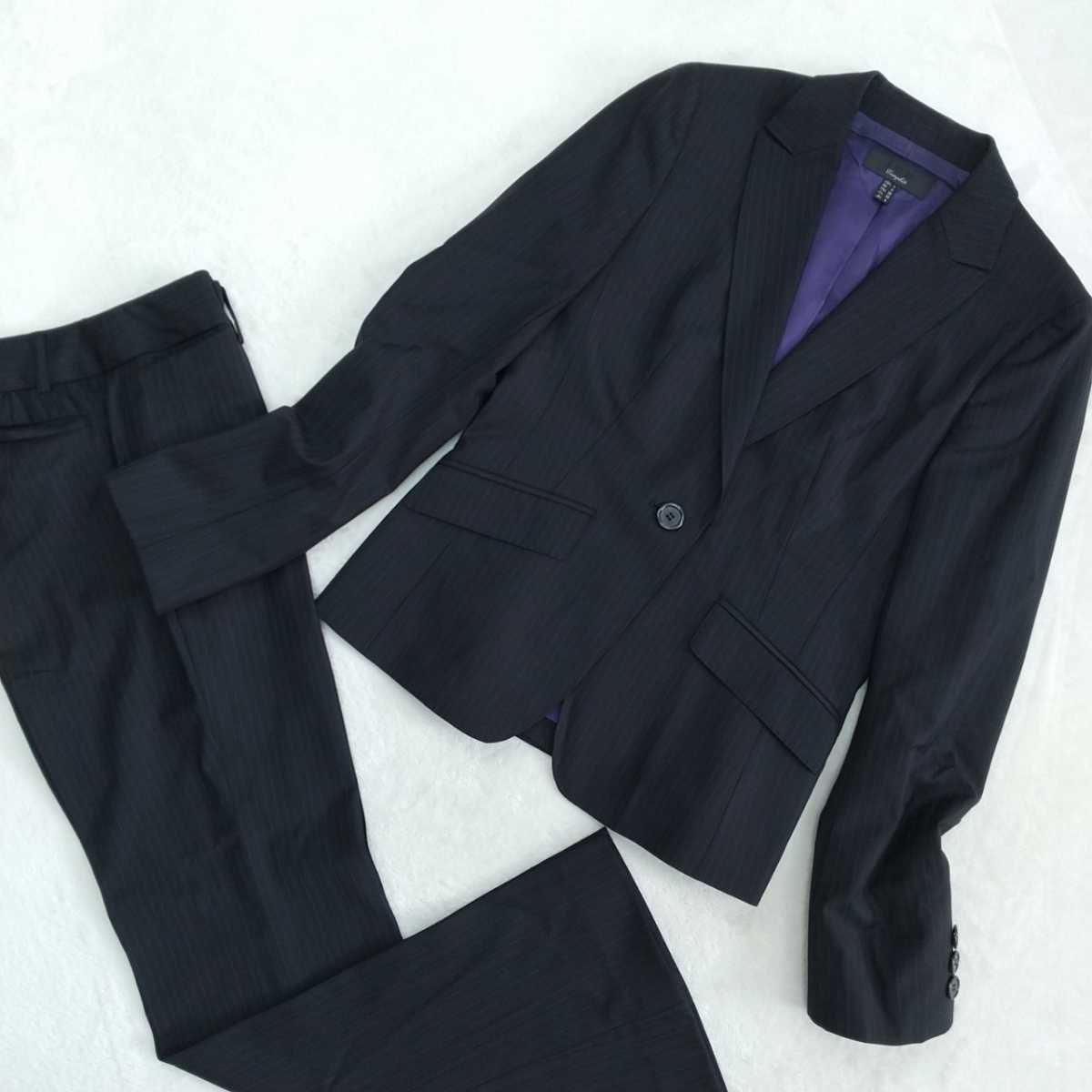 ICB アイシービーセットアップ 就活 リクルート ママスーツ レディース ブラックストライプ(iCB)｜売買されたオークション情報、yahooの商品情報をアーカイブ公開 - オークファン ...