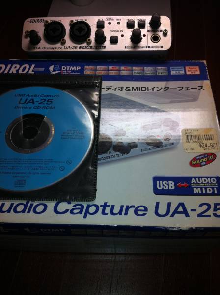 ROLAND EDIROL UA-25 オーディオインターフェイス 完全(オーディオインターフェース)｜売買されたオークション情報、yahoo ...