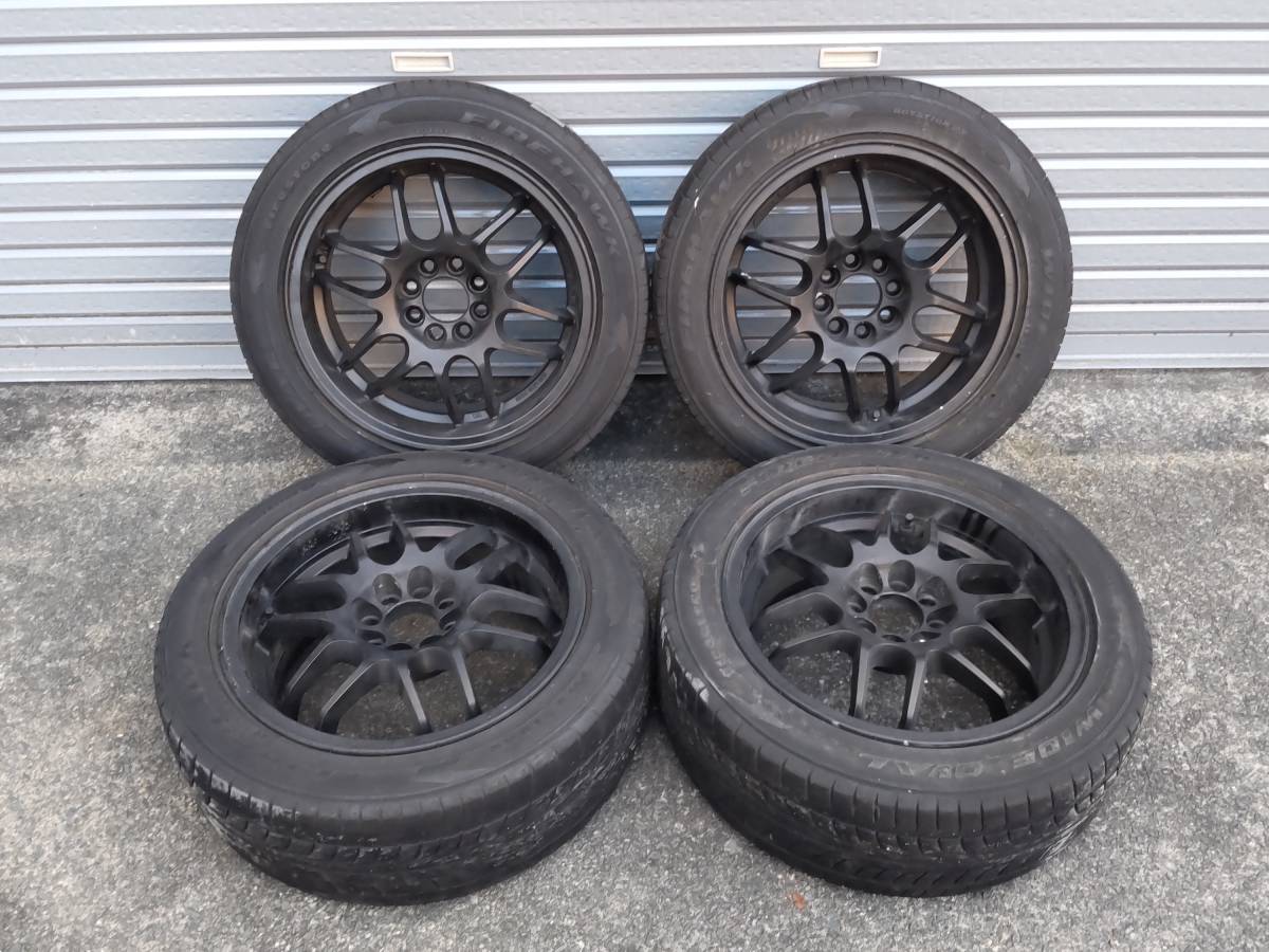 WORK RSβ 15インチ 6.5JJ オフセット+30 4本セット NAロードスターにて使用 タイヤ溝なし 195/50R15 2012年 ...