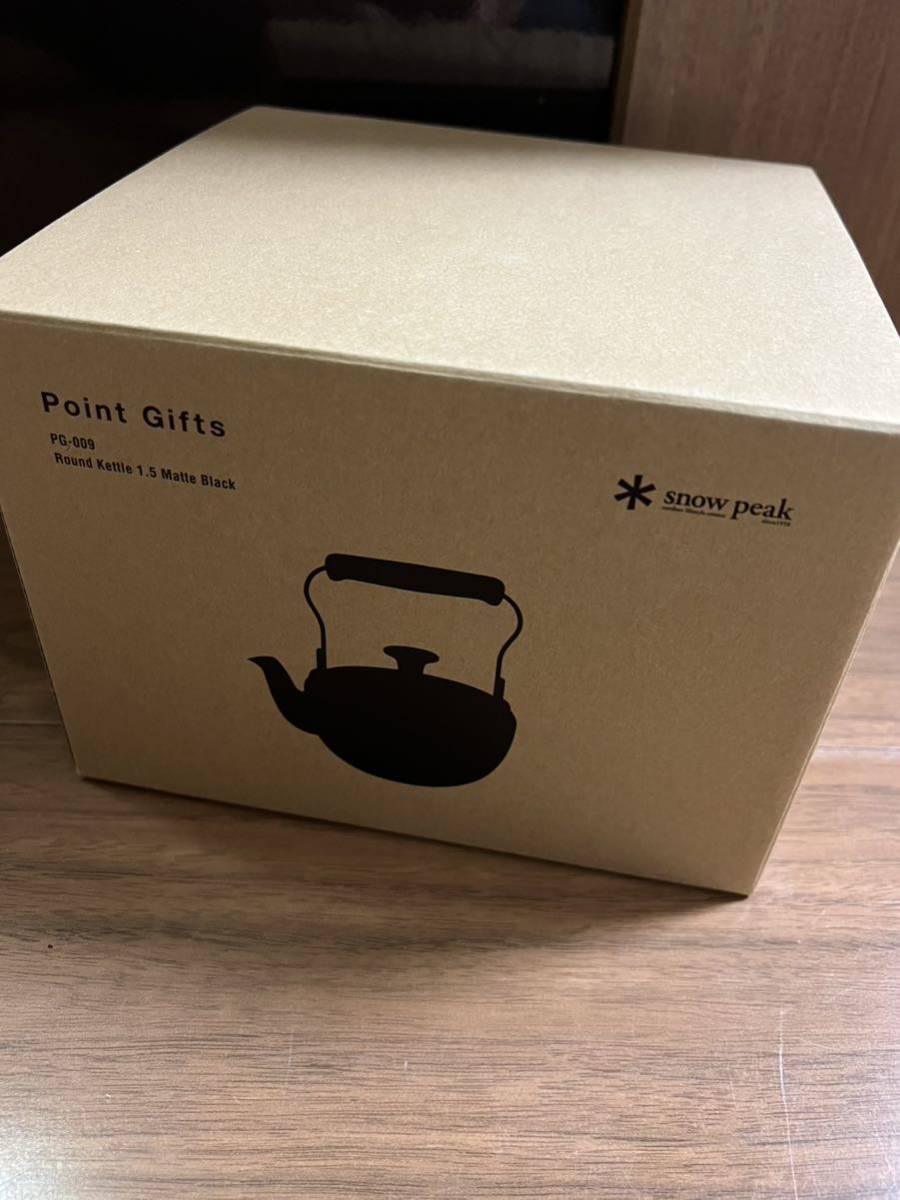 非売品 snow peak ポイントギフトスノーピークラウンドケトル1.5 マットブラック Point Gifts PG-009 Round ...