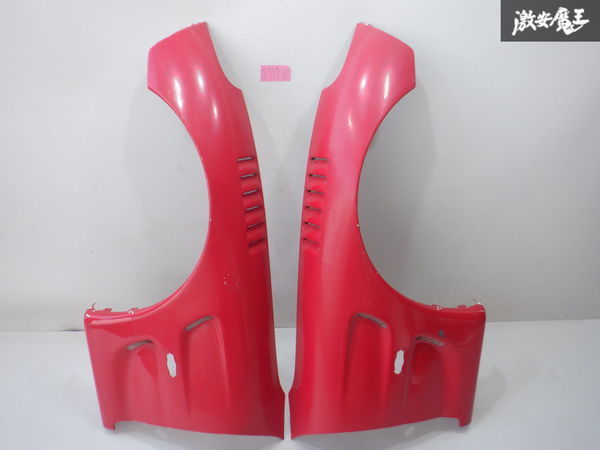 BORDER ボーダー FD3S RX-7 RX7 フロント ワイド フェンダー エアロ FRP製 左右セット 左右 +25mm ダクト有 赤 ...