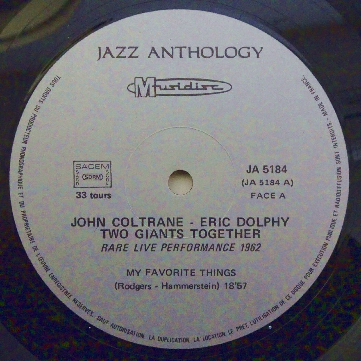10002786; フランス盤/コーティングジャケ John Coltrane / Eric Dolphy / Two Giants ...