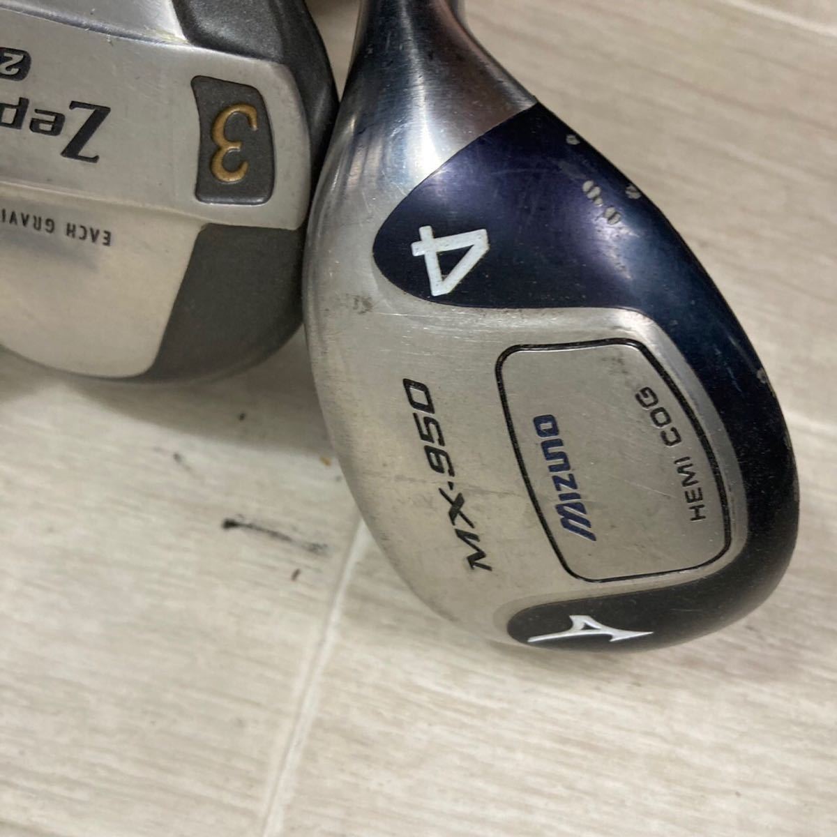 3-010 ゴルフクラブ まとめ売り MIZUNO ミズノ MX-950 Zephyr ARROWTUBE アローチューブ 5W ...