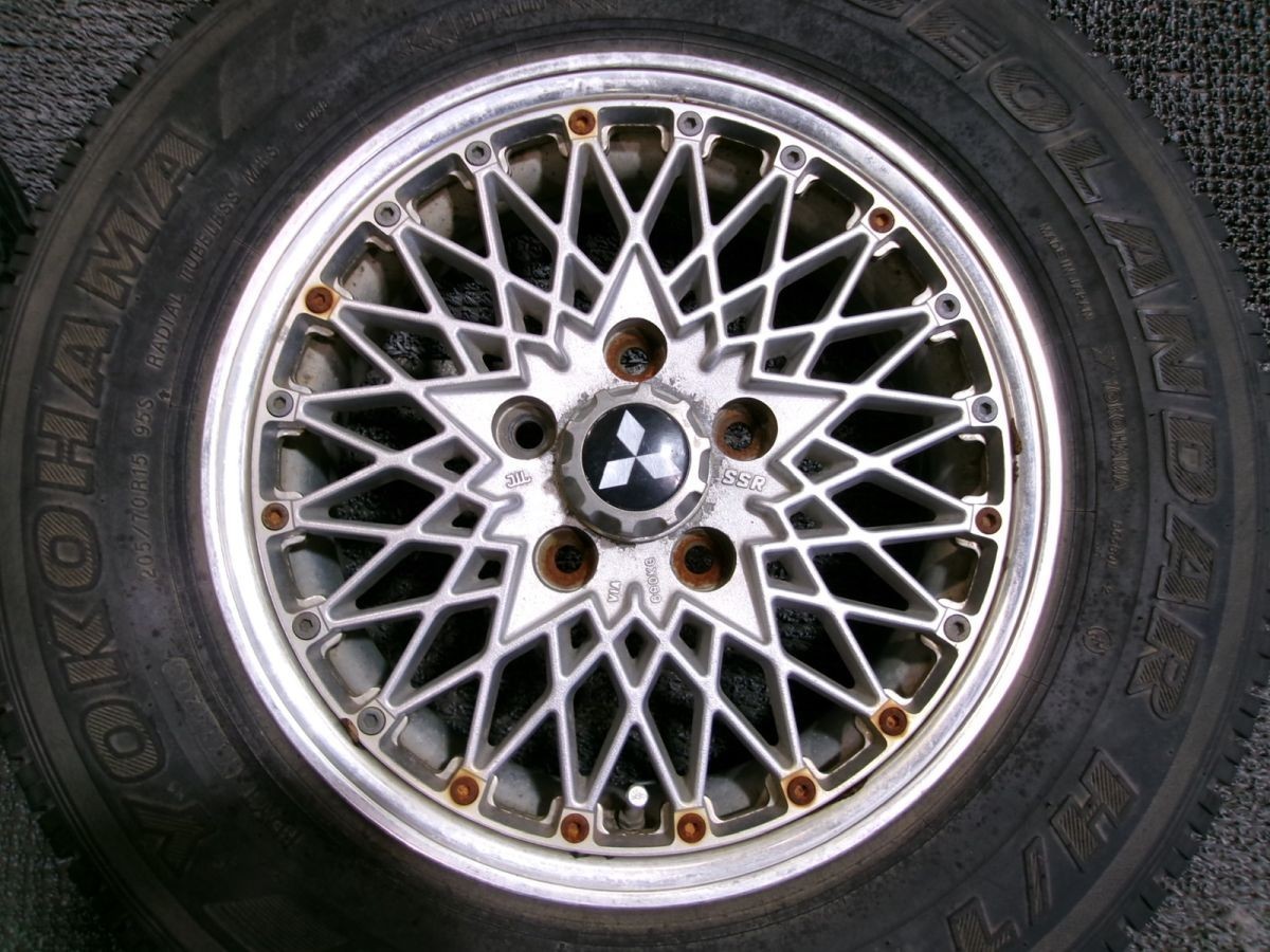 激安 H57A パジェロジュニア 1000台限定 SSR 純正 フライングパグ 15インチホイール 6.5JJ+42 5穴 PCD114.3 ...