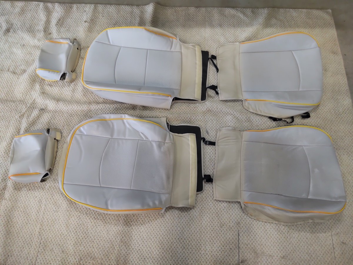 0835@7046 ミラジーノ L700S 中期 シートカバー 1台分 レザー調 ベージュ系 社外 H4(ダイハツ用)｜売買されたオークション情報、yahooの商品情報をアーカイブ公開 ...