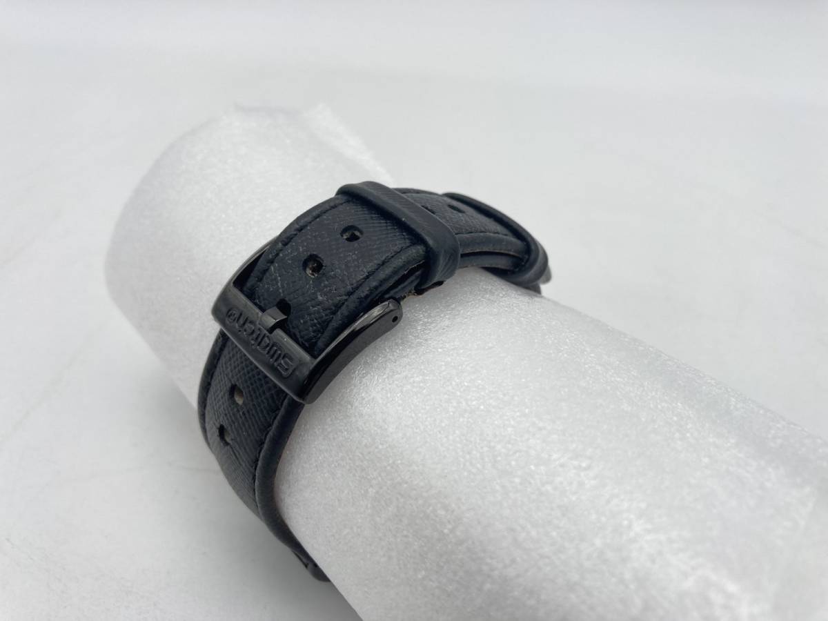 稼働品 SISTEM SLATE スウォッチ YIB400 オートマチック 自動巻き ブラック スケルトン 裏スケ 腕時計(AUTOMATIC ...