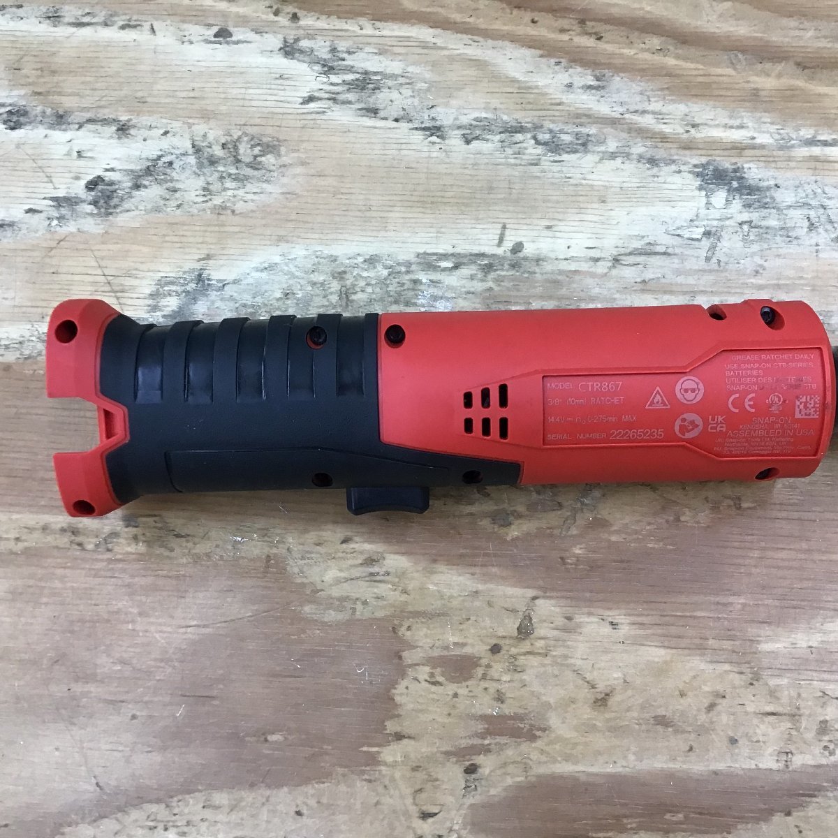 Snap-on/スナップオン 3/8” Dr 14.4Vコードレスラチェット CTR867 本体のみ(ドライバーセット)｜売買された ...