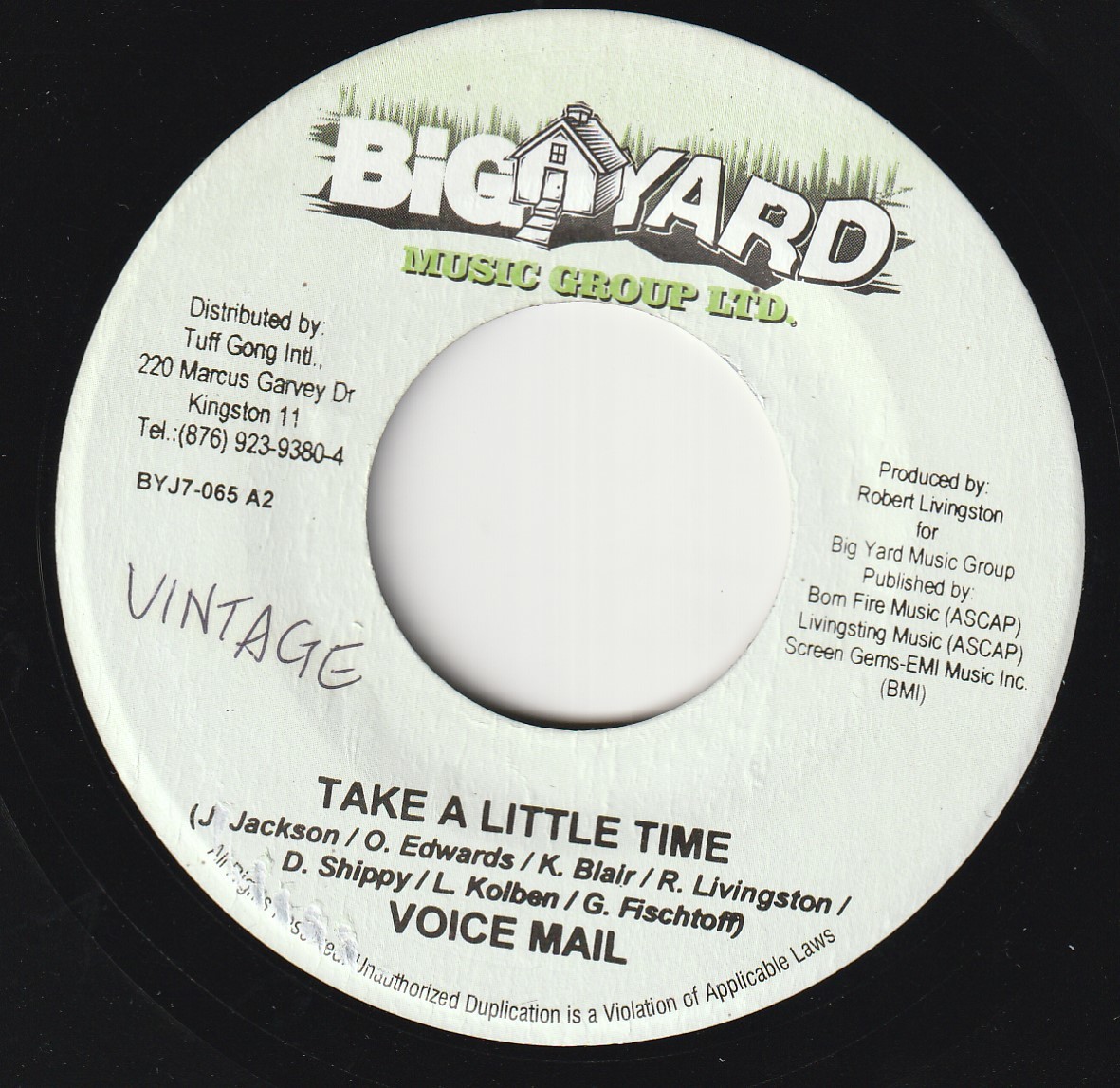 JA盤7”EP Vintage Riddim Her Pain Take A Little Time Goldenchy & John ...